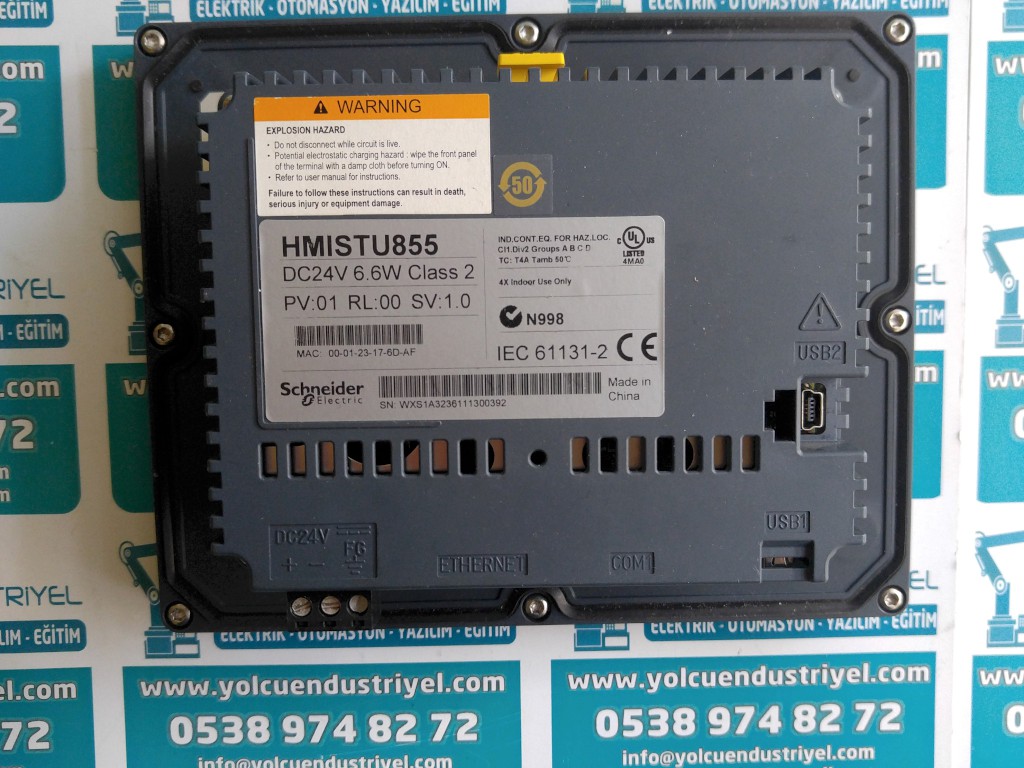 HMISTU855 SCHNEIDER ELECTRIC Magelis STO & STU Serisi 5.7" Dokunmatik Panel arka modül fiyatı,